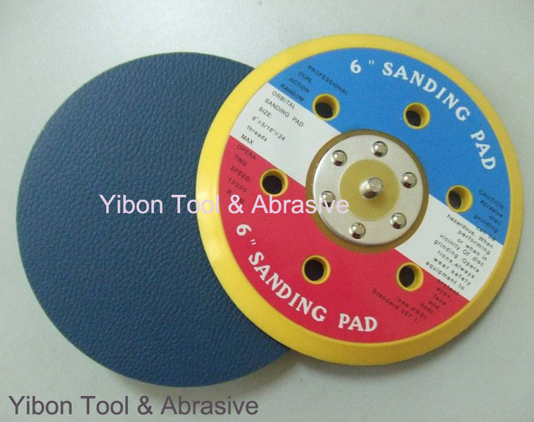 6 inch PSA Sanding pad with 6 holes